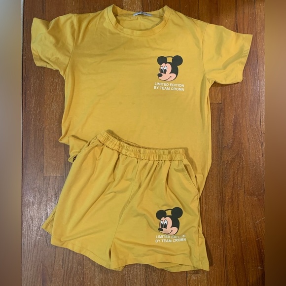 Shorts | Unique Disney Mickey Mouse Shorttee Shirt Set | Poshmark